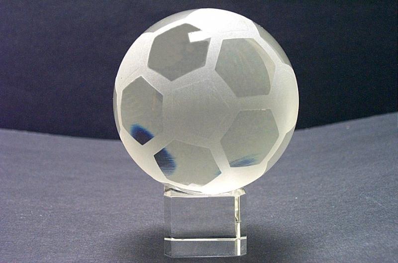 Crystal Soccer Ball With Stand – Pictures-Frames & More