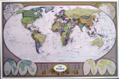 National Geographic World Map – Pictures-Frames & More
